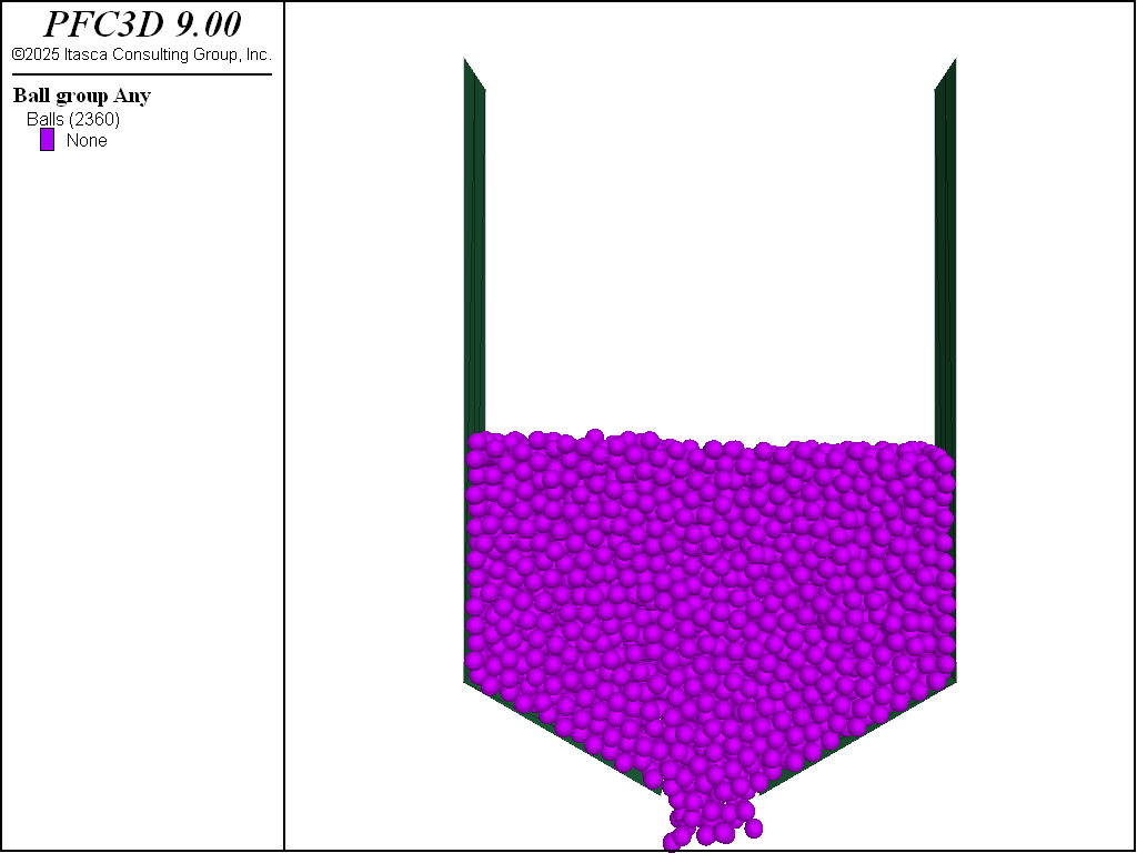 Hopper Flow — Itasca Software 9.0 documentation