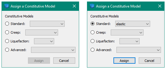 Op: Assigning a Constitutive Model — Itasca Software 9.4 documentation
