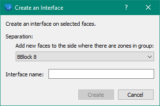 Op: Create an Interface — Itasca Software 9.5 documentation
